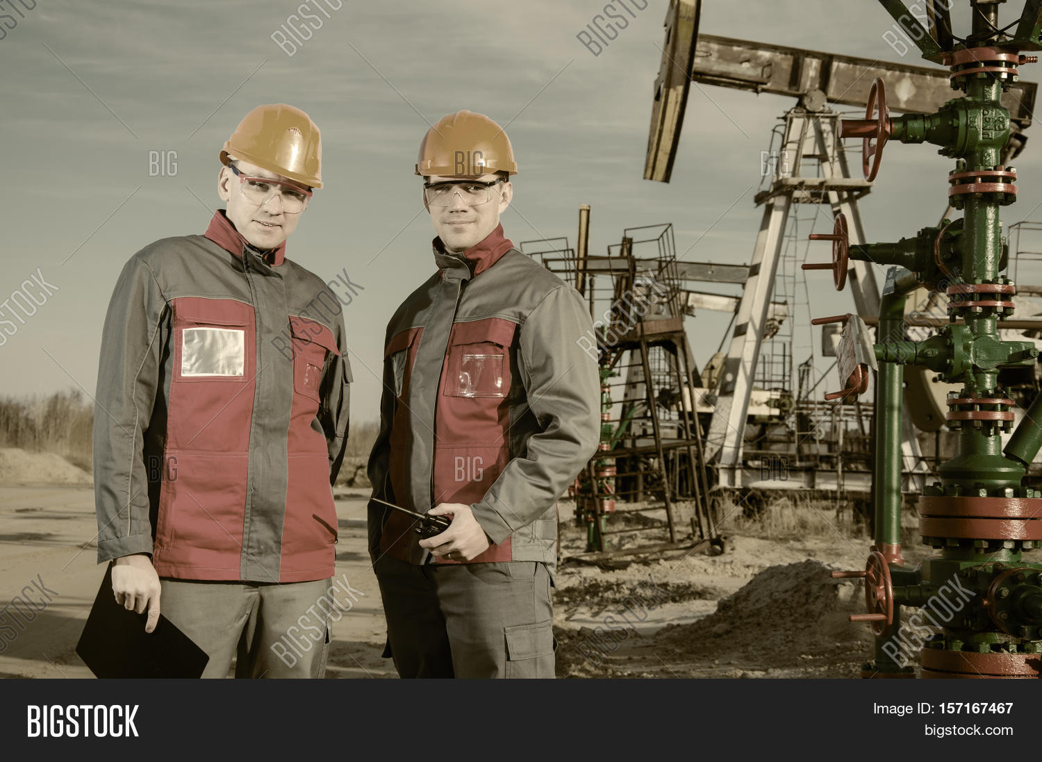 Workers Oilfield One Image & Photo (Free Trial) | Bigstock