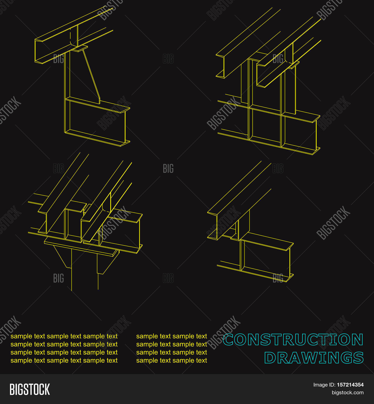 Construction Drawings Vector & Photo (Free Trial) | Bigstock