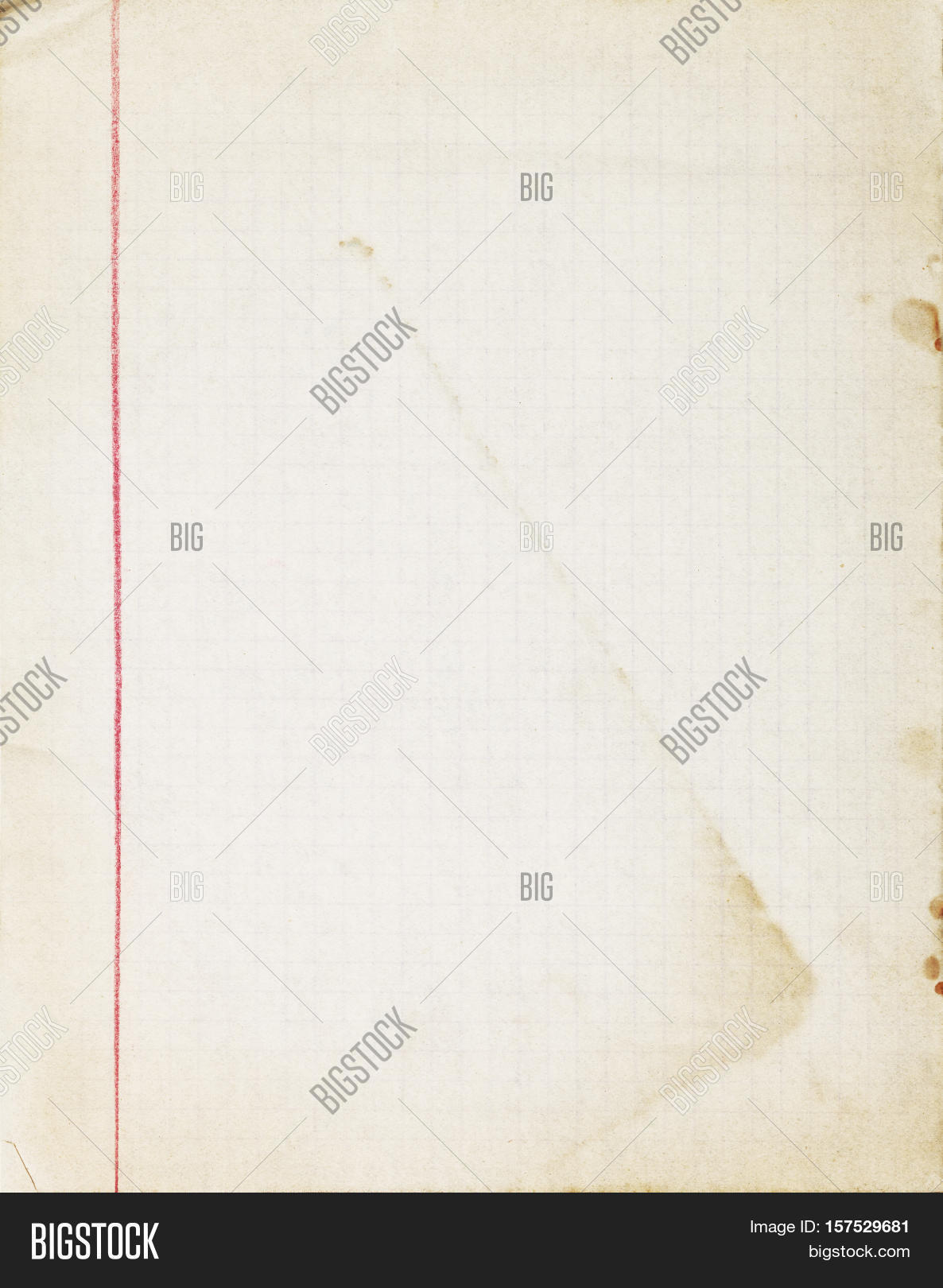 Old Lined School Paper Image & Photo (Free Trial) | Bigstock