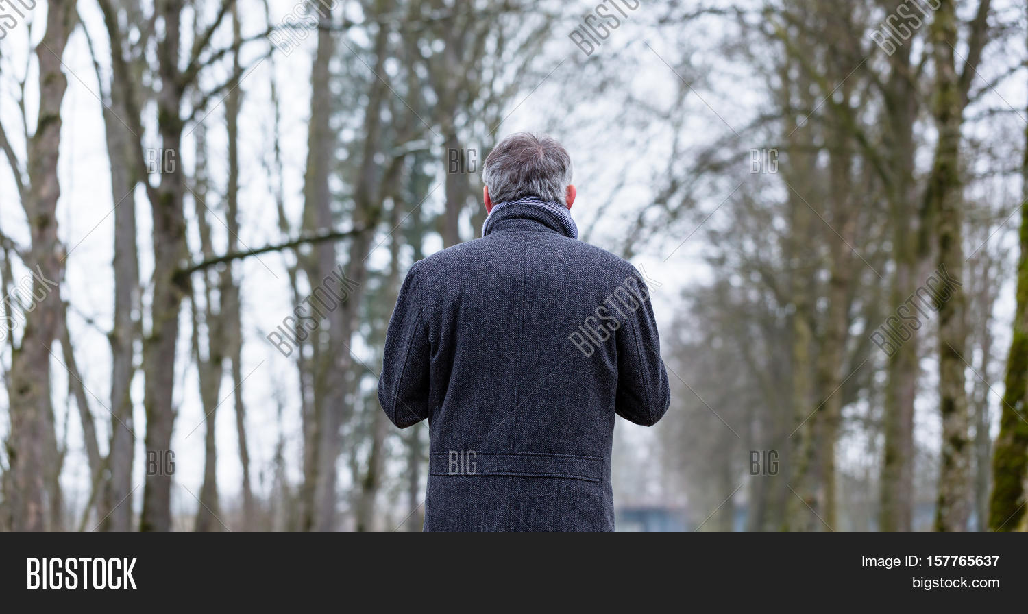 Sad Lonely Man Walking Image & Photo (Free Trial) | Bigstock