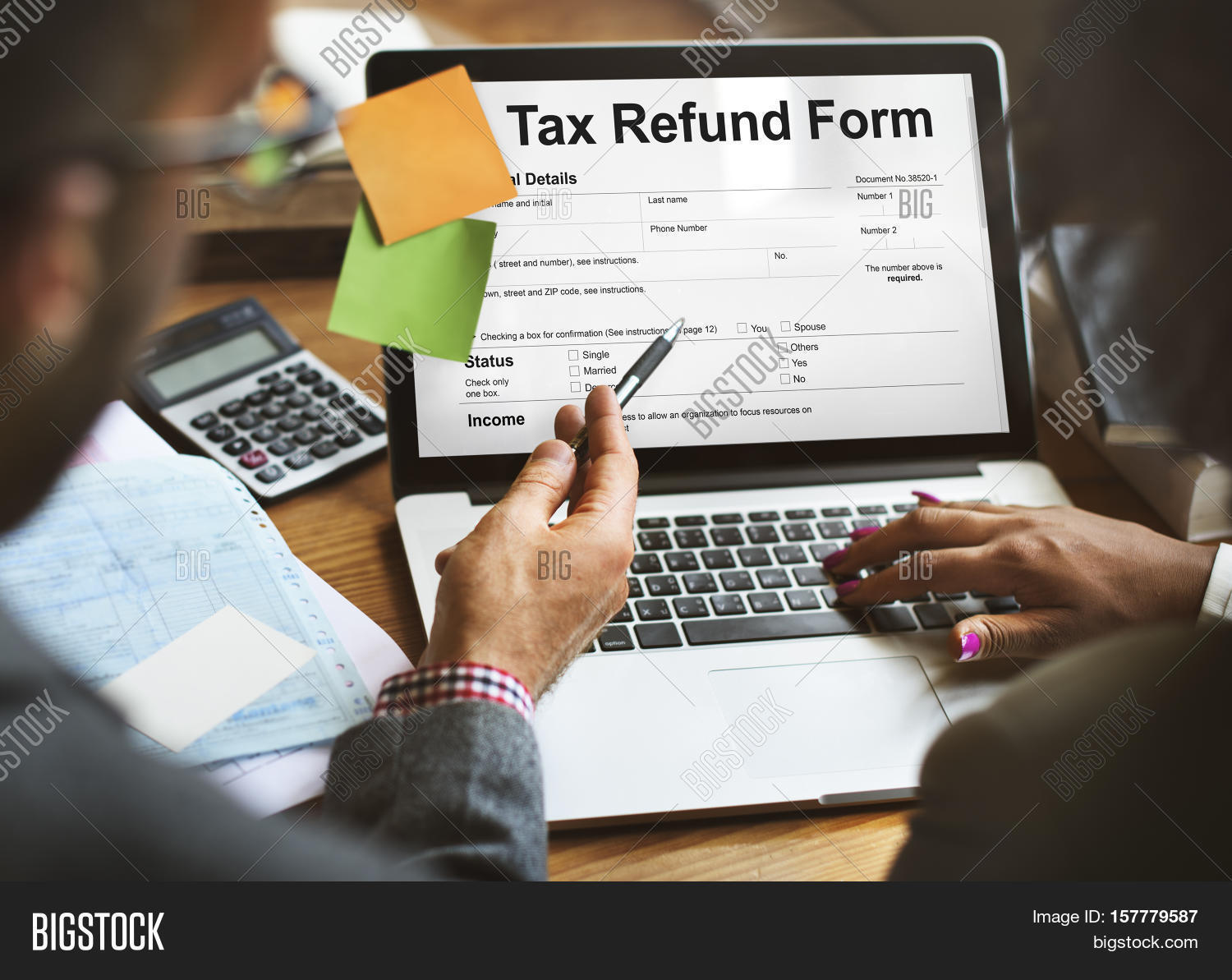 Tax Refund Form Image & Photo (Free Trial) | Bigstock