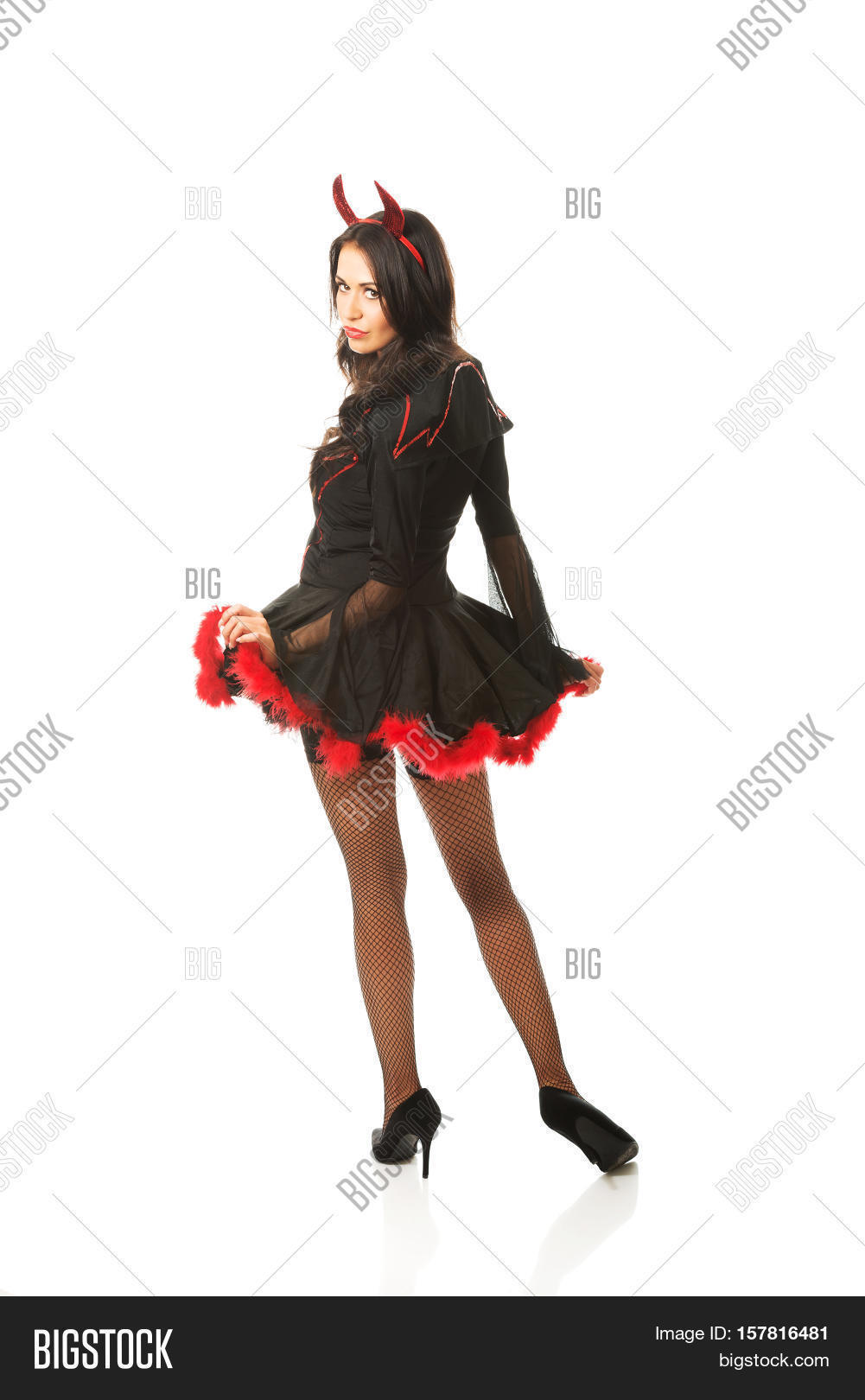 Back View Devil Woman Image & Photo (Free Trial) | Bigstock