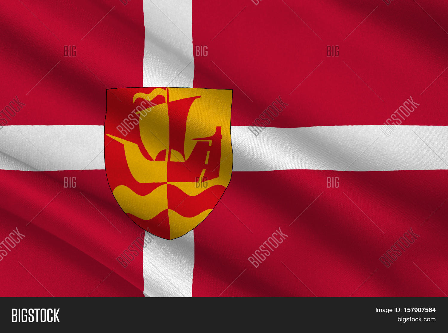 Flag Guldborgsund Image & Photo (Free Trial) | Bigstock