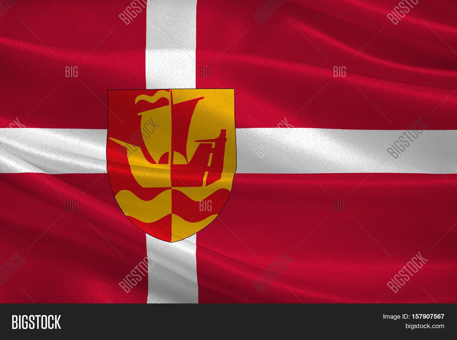Flag Guldborgsund Image & Photo (Free Trial) | Bigstock