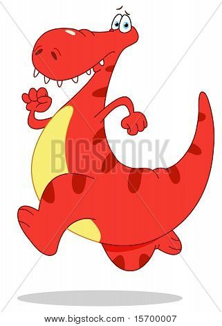 Running Dinosaur Vector & Photo (Free Trial) | Bigstock