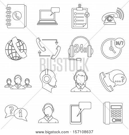 Call Center Symbols Vector & Photo (Free Trial) | Bigstock