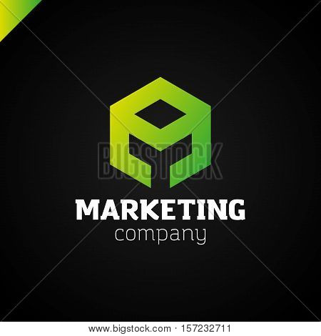 Letter M Cube Logo Vector & Photo (Free Trial) | Bigstock
