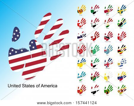Open Human Handprint Vector & Photo (Free Trial) | Bigstock