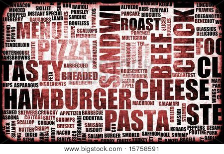 Red Food Menu Image & Photo (Free Trial) | Bigstock