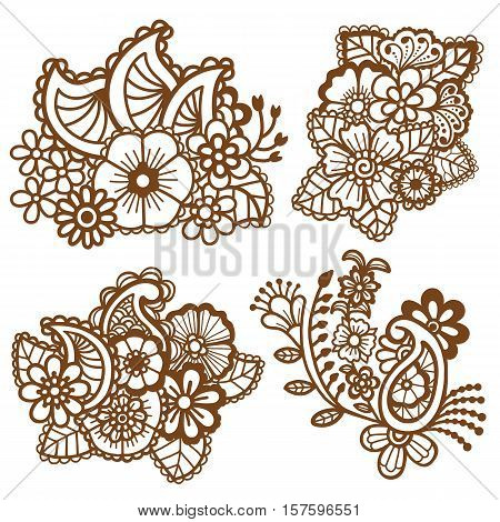 Mehndi Design. Vector & Photo (Free Trial) | Bigstock