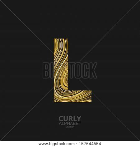 Curly Textured Letter Vector & Photo (Free Trial) | Bigstock