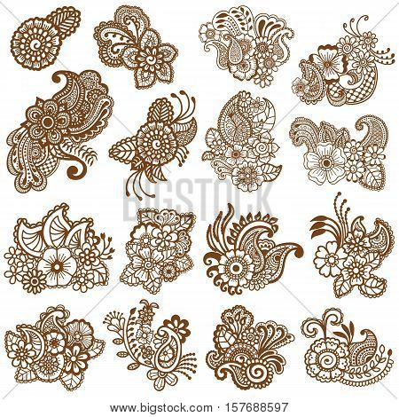 Mehndi Design. Vector & Photo (Free Trial) | Bigstock