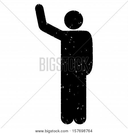 Hello Pose Grainy Vector & Photo (Free Trial) | Bigstock