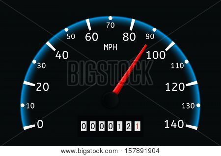 Speedometer Glow. Vector & Photo (Free Trial) | Bigstock