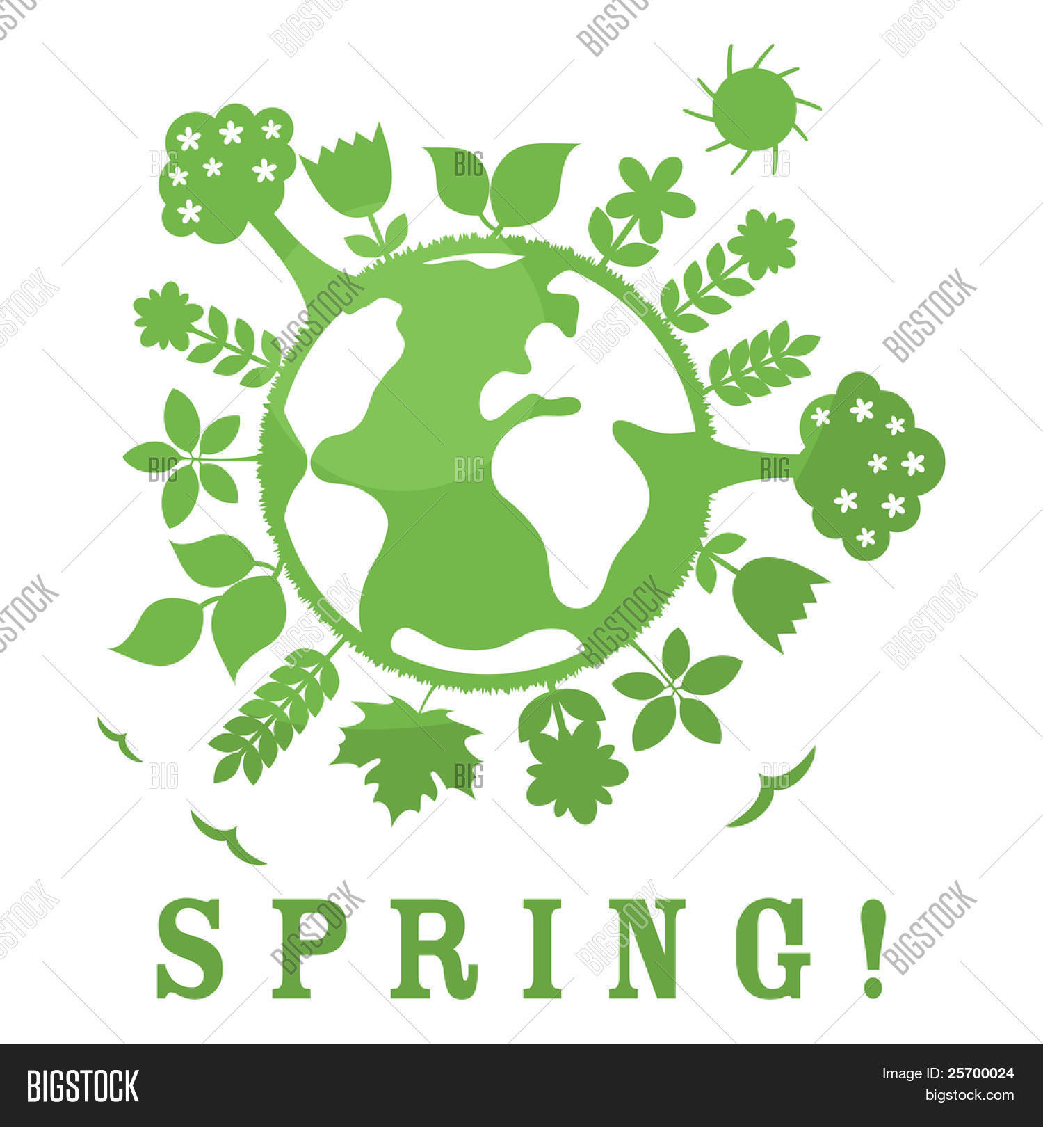 Cute Spring Symbol. Vector & Photo (Free Trial) | Bigstock