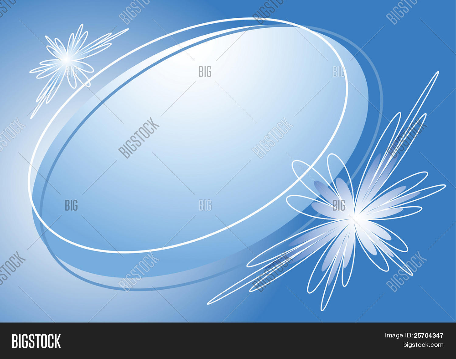 Blue Background Oval Vector & Photo (Free Trial) | Bigstock