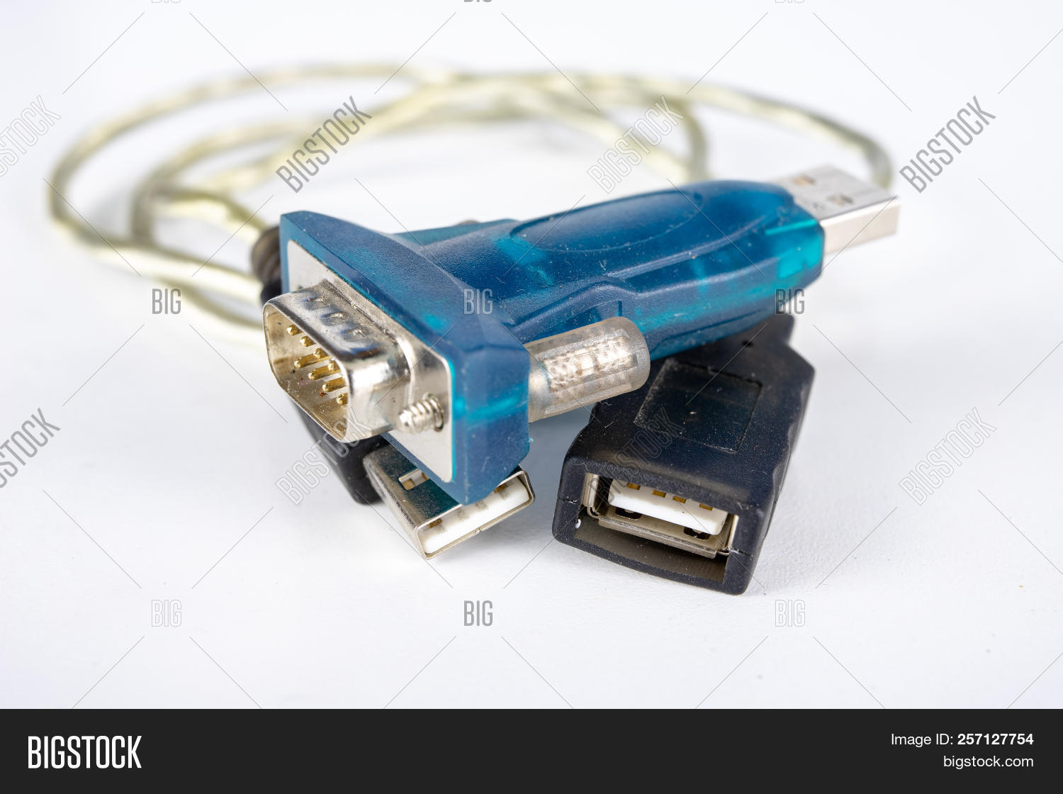 Old Pc Cables On White Image & Photo (Free Trial) | Bigstock