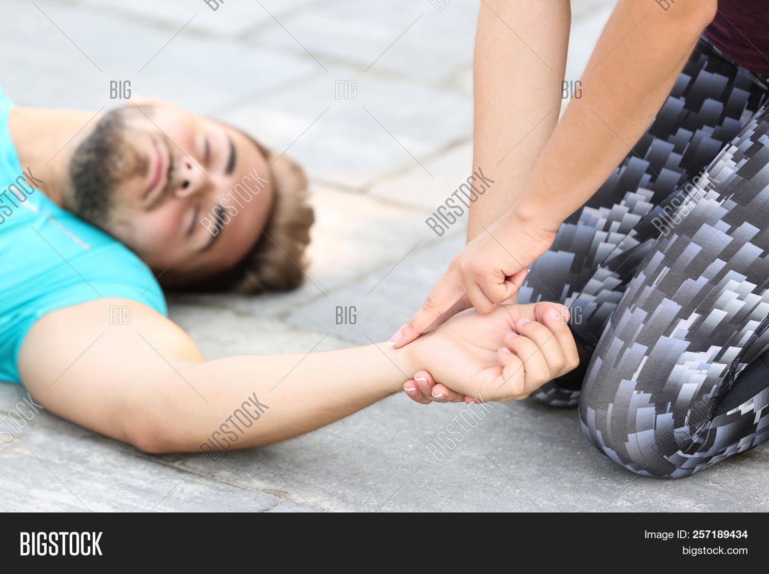 Woman Checking Pulse Image & Photo (Free Trial) | Bigstock