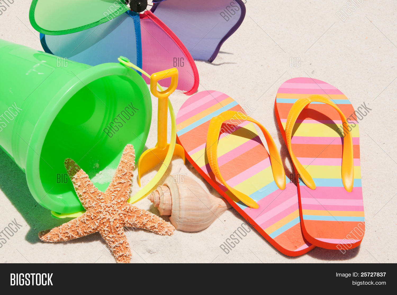 Flip Flops On Beach Image & Photo (Free Trial) | Bigstock