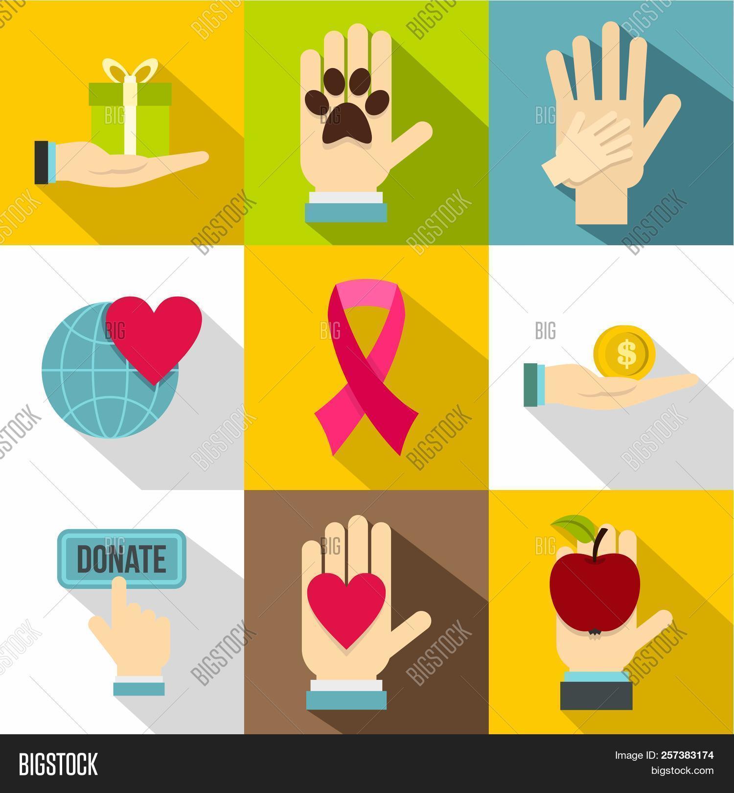 Sponsorship Icons Set Image & Photo (Free Trial) | Bigstock