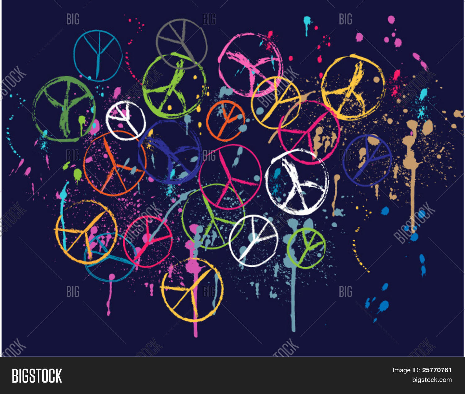 Scribble Peace Vector & Photo (Free Trial) | Bigstock