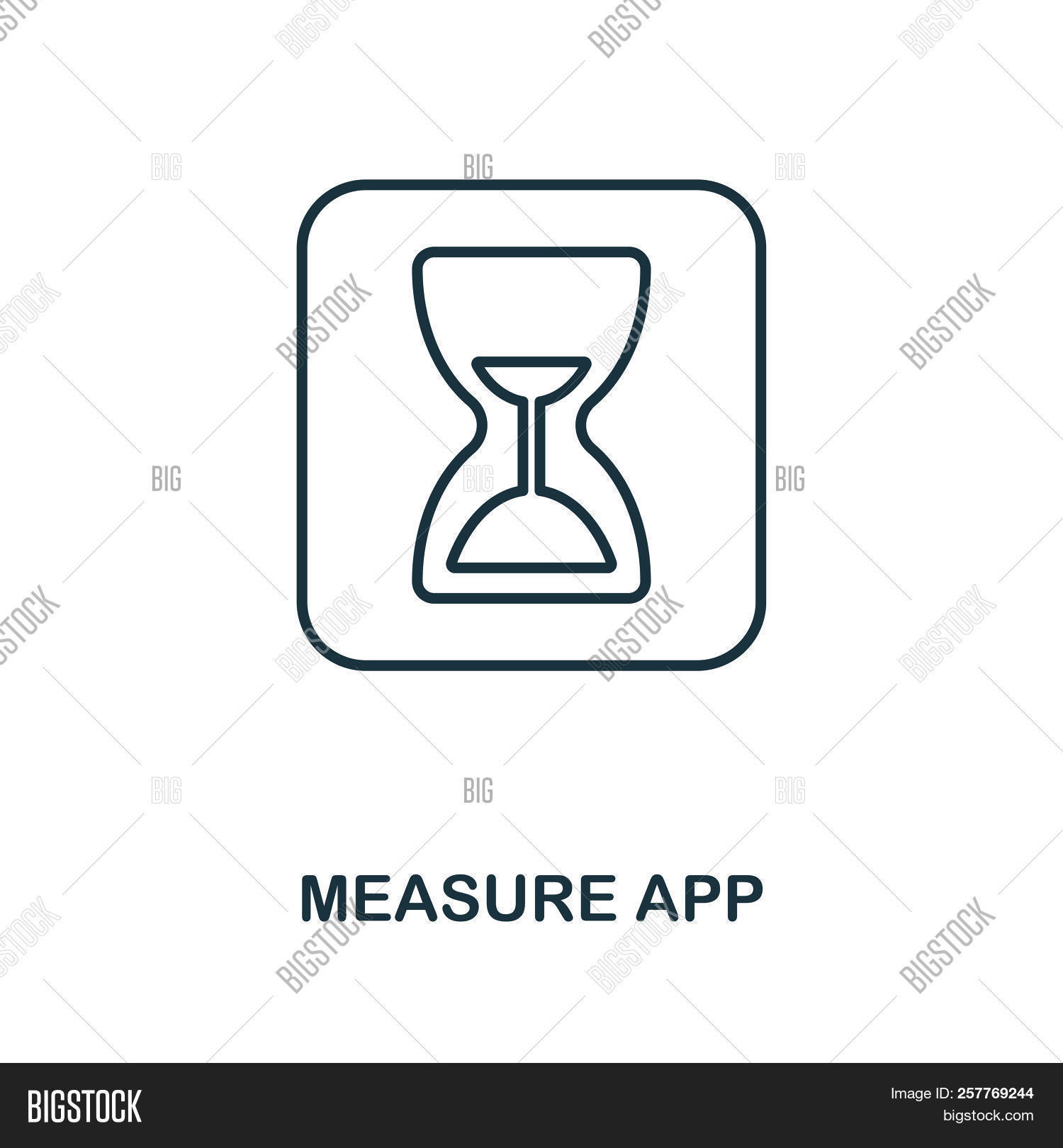 Measure App Icon. Image & Photo (Free Trial) | Bigstock