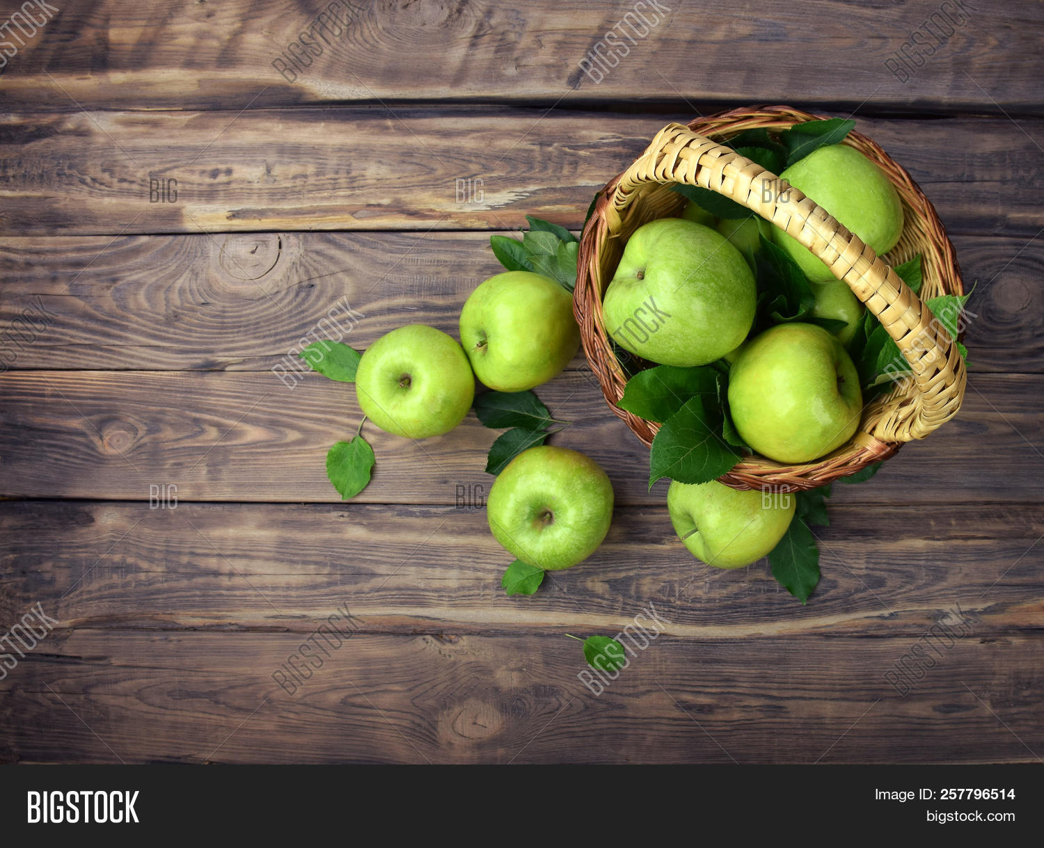Apples, Basket Full Image & Photo (Free Trial) | Bigstock