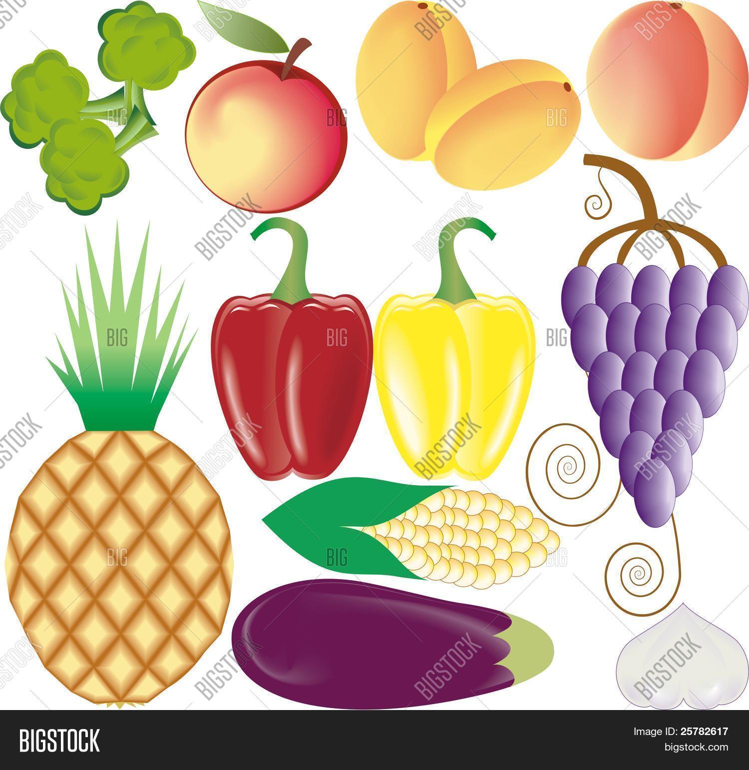 Fruits Vegetables Vector & Photo (Free Trial) | Bigstock