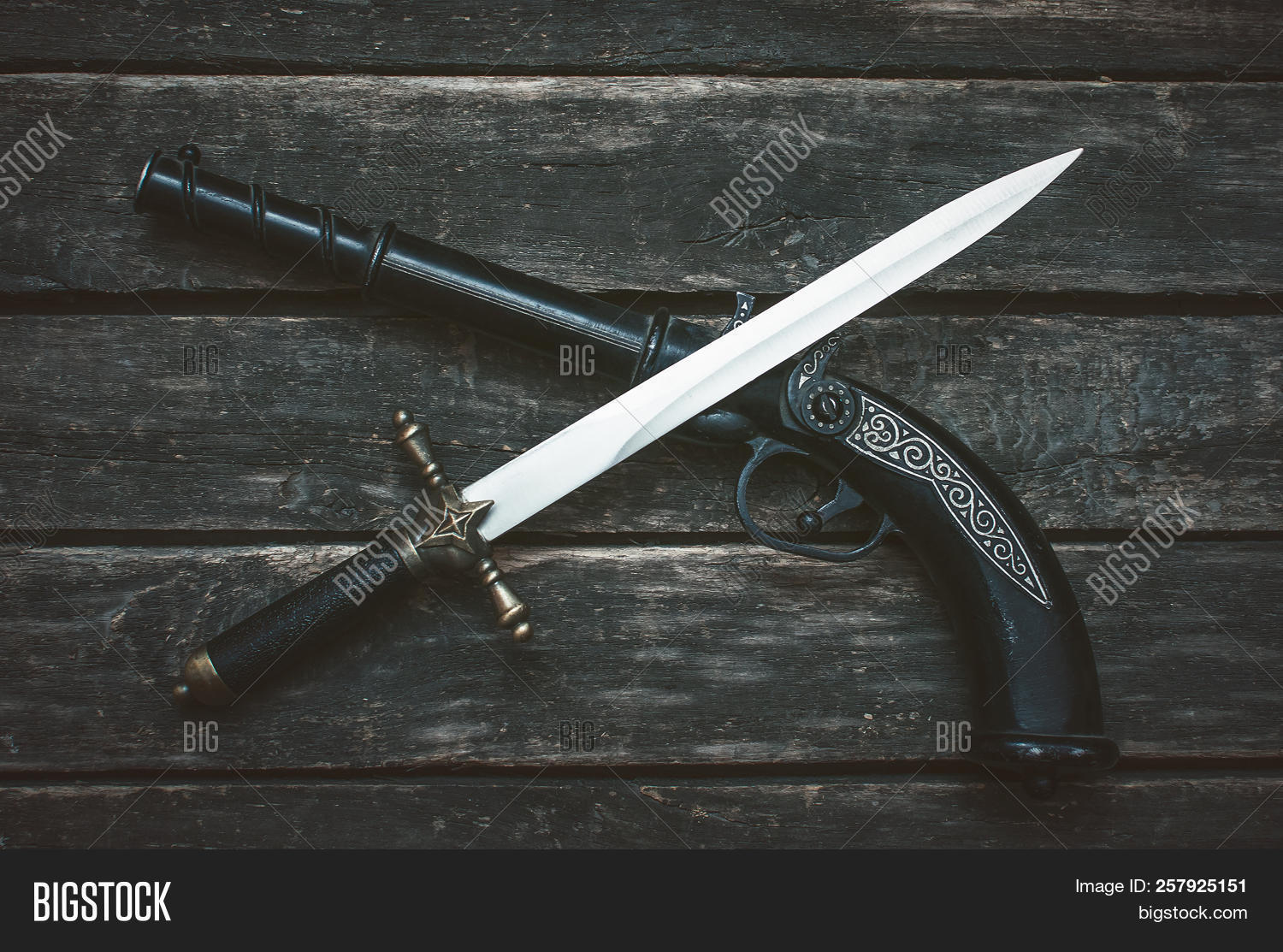 Musket Gun Dagger Image & Photo (Free Trial) | Bigstock
