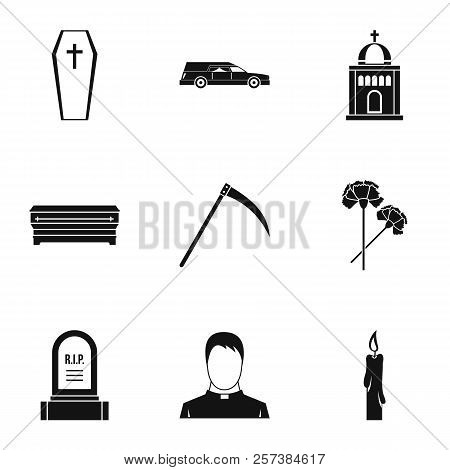 Death Person Icons Set Image & Photo (Free Trial) | Bigstock
