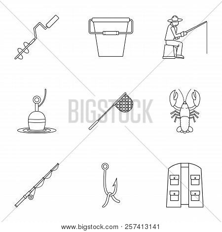 Angling Icons Set. Image & Photo (Free Trial) | Bigstock