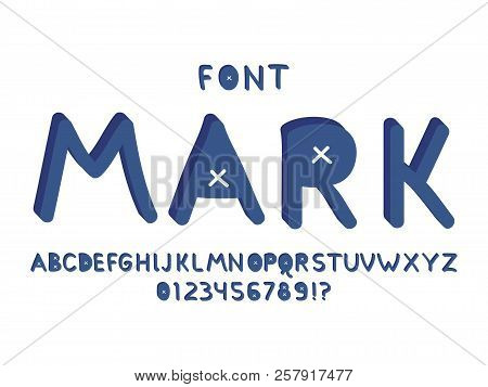 Mark Font. Vector Vector & Photo (Free Trial) | Bigstock