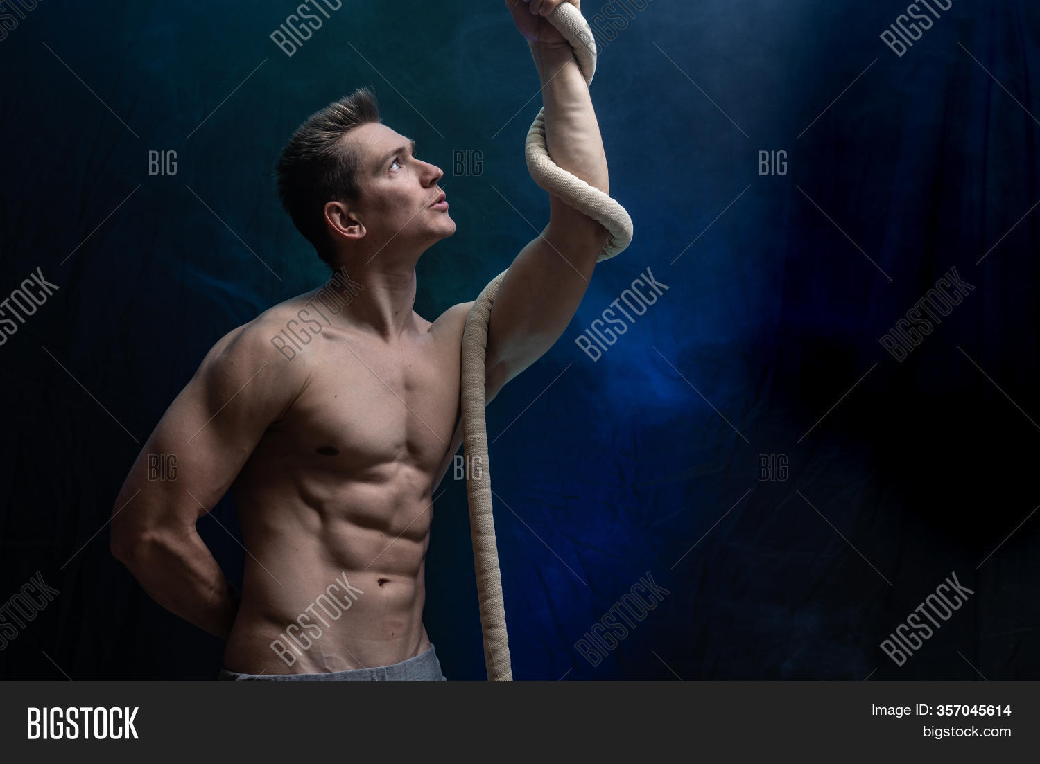 Muscular Male Circus Image & Photo (Free Trial) | Bigstock