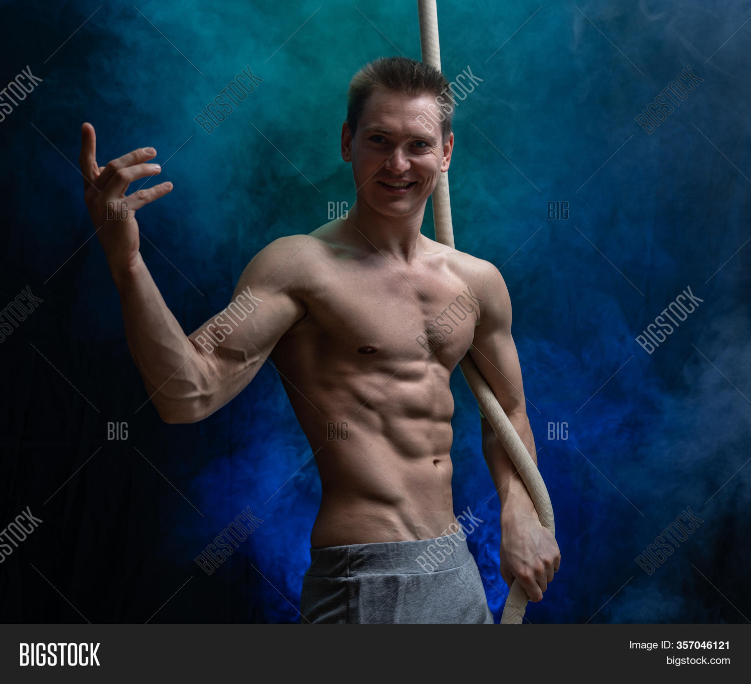 Muscular Male Circus Image & Photo (Free Trial) | Bigstock