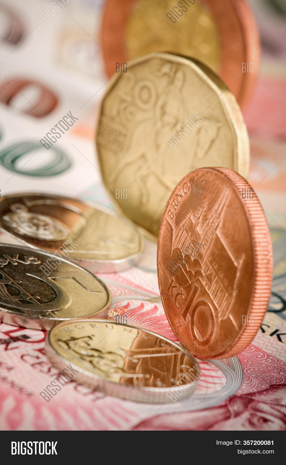 Coins Czech Currency Image & Photo (Free Trial) | Bigstock