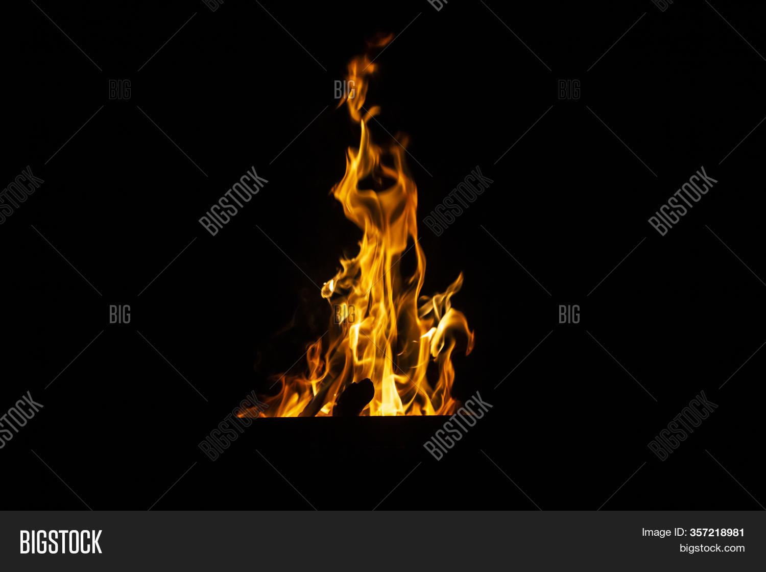 Danger Fire On Dark Image & Photo (Free Trial) | Bigstock