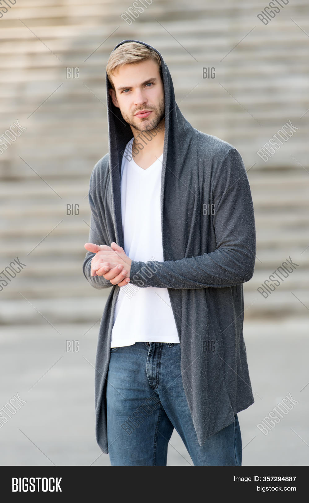 Handsome Man Hood Image & Photo (Free Trial) | Bigstock