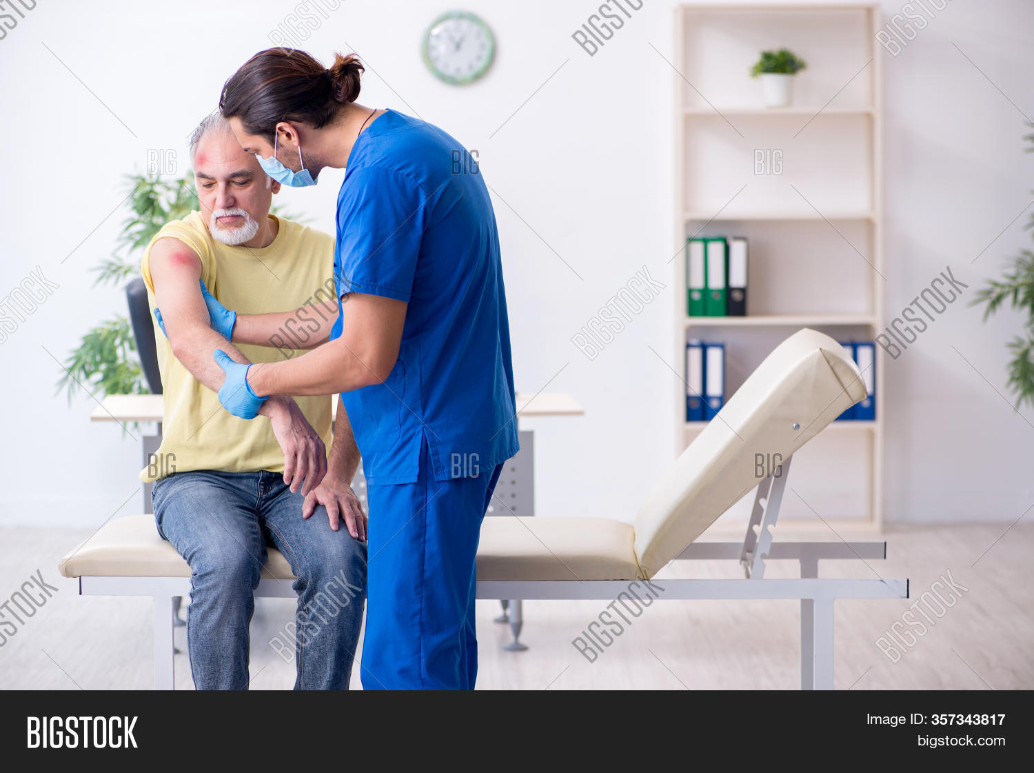 Injured Old Man Image & Photo (Free Trial) | Bigstock