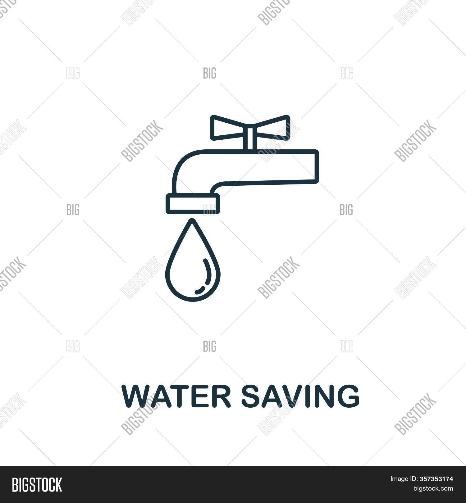 Water Saving Icon Image & Photo (Free Trial) | Bigstock