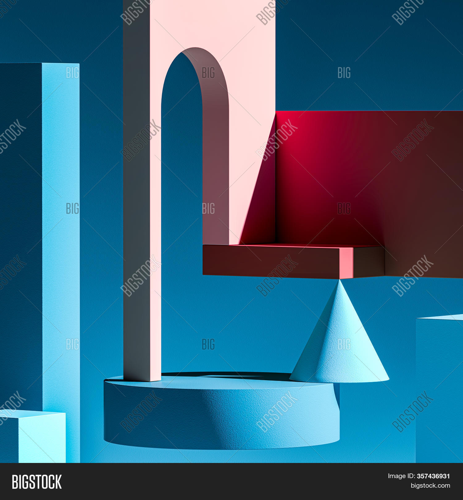 Blue Showcase Abstract Image & Photo (Free Trial) | Bigstock