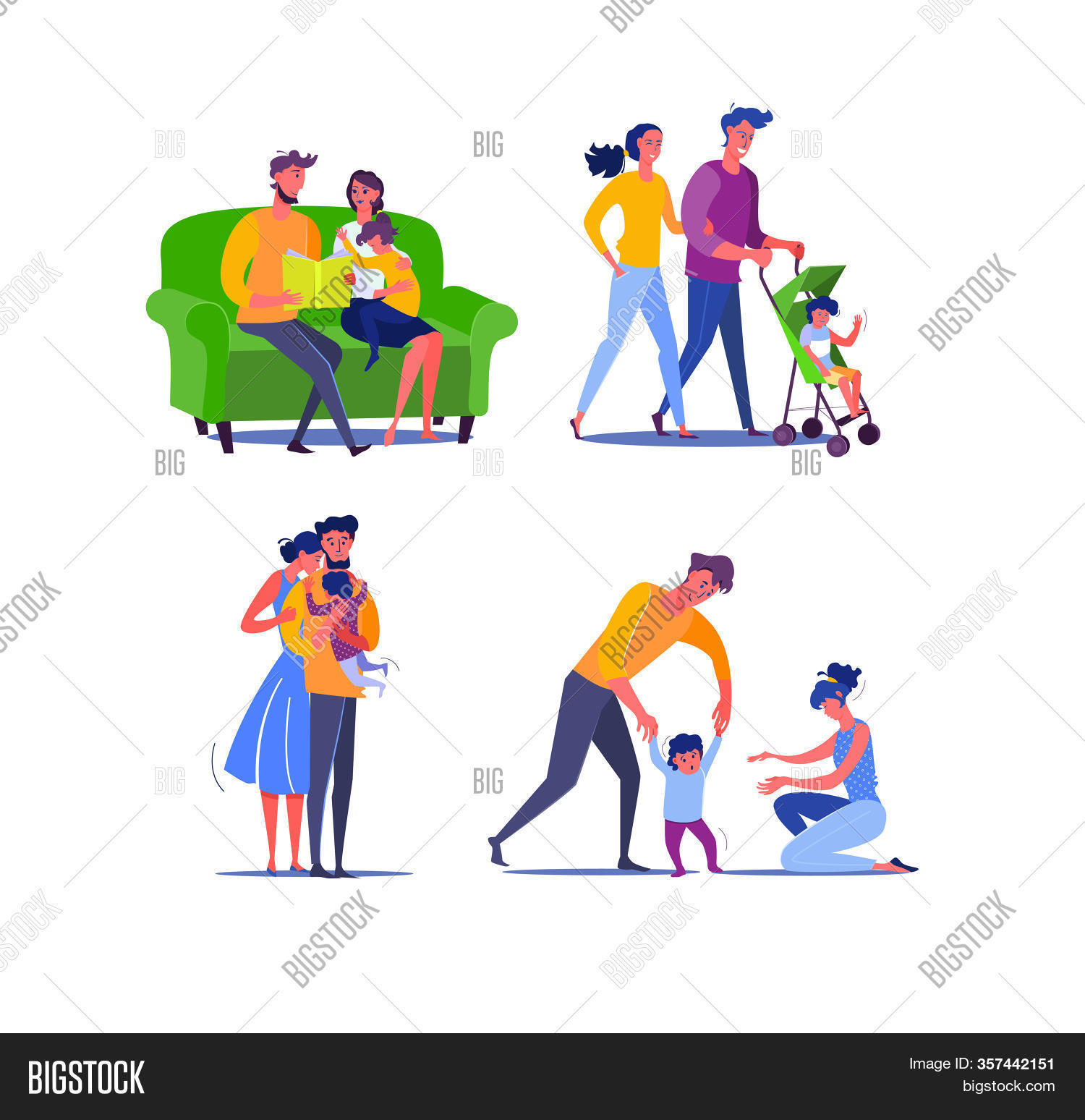 Happy Family One Baby Image & Photo (Free Trial) | Bigstock