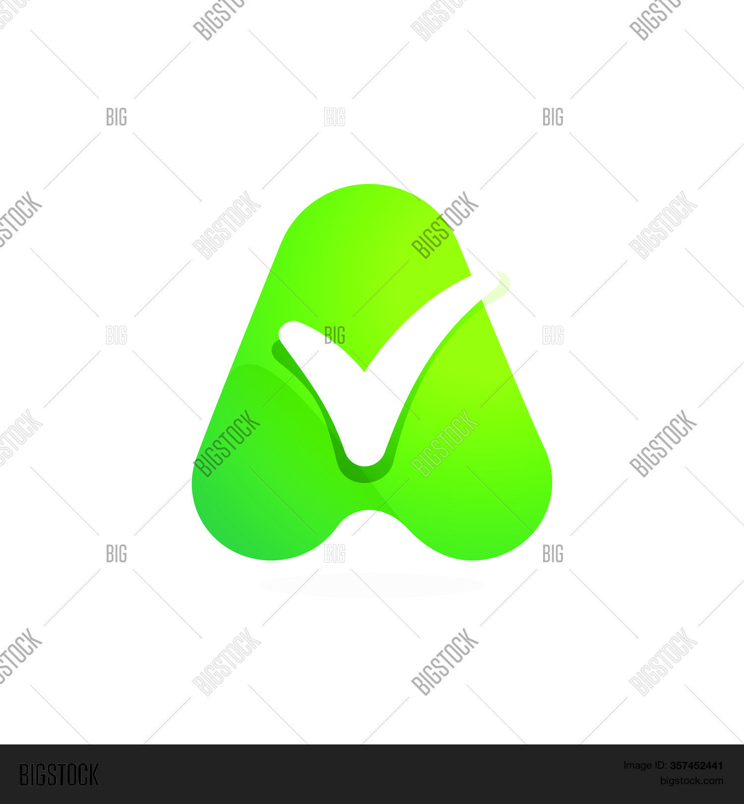 Letter Green Logo Vector & Photo (Free Trial) | Bigstock