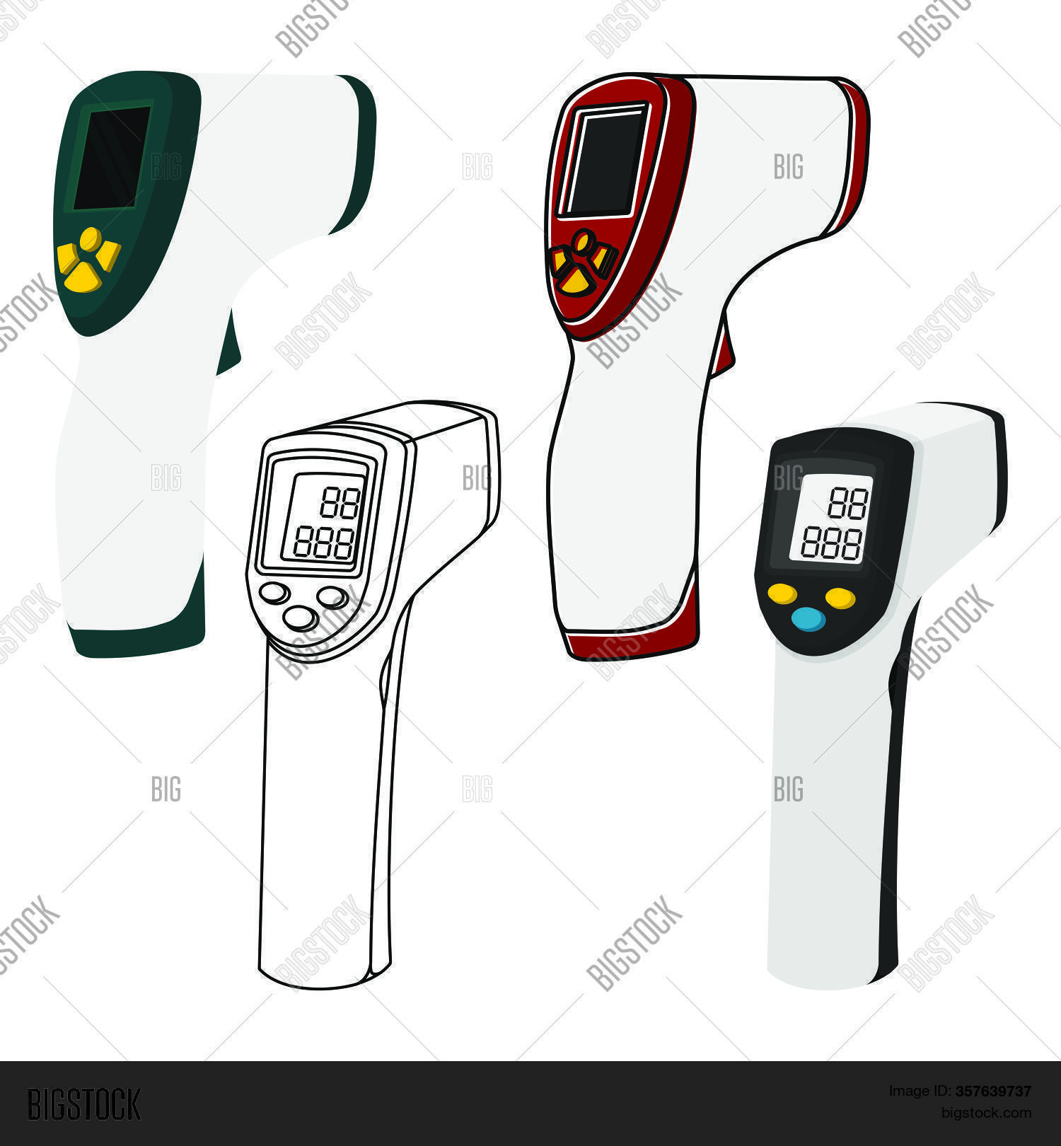 Thermal Meter Vector Vector & Photo (Free Trial) | Bigstock