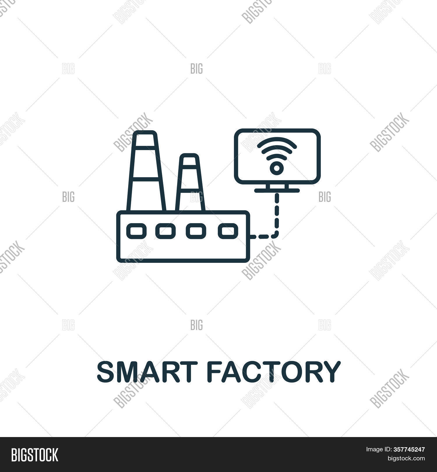 Smart Factory Icon Image & Photo (Free Trial) | Bigstock