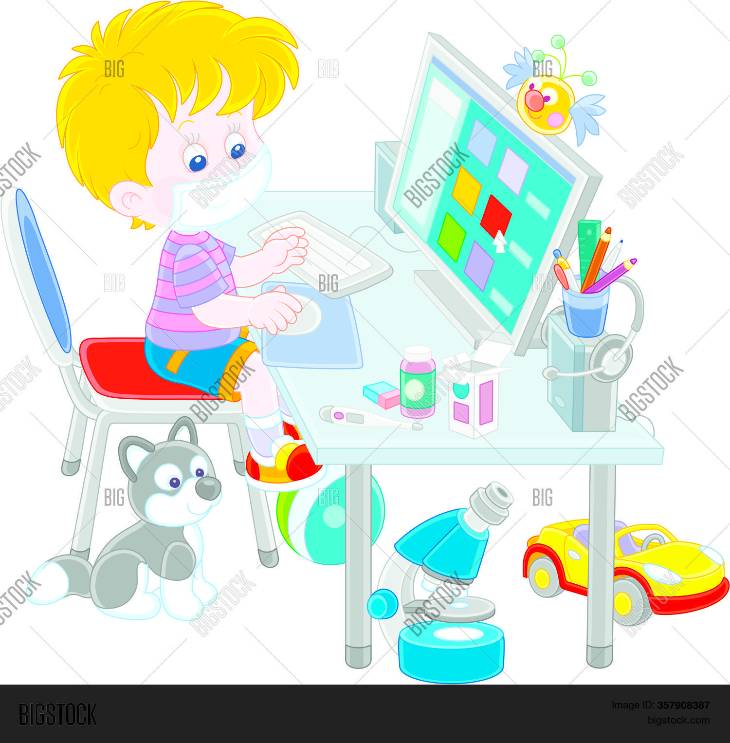 Distance Learning Vector & Photo (Free Trial) | Bigstock