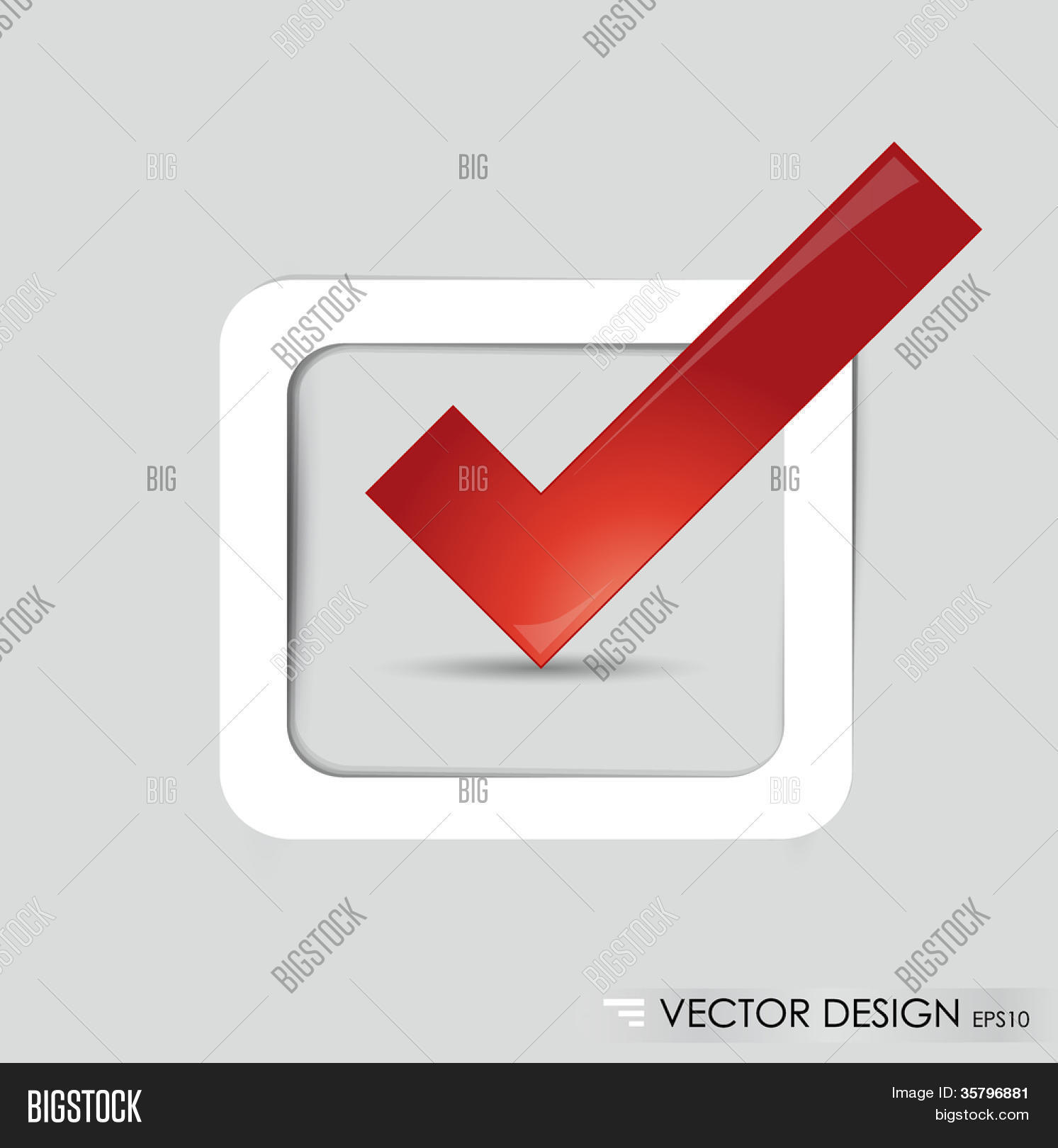 Check-box Red Check- Vector & Photo (Free Trial) | Bigstock