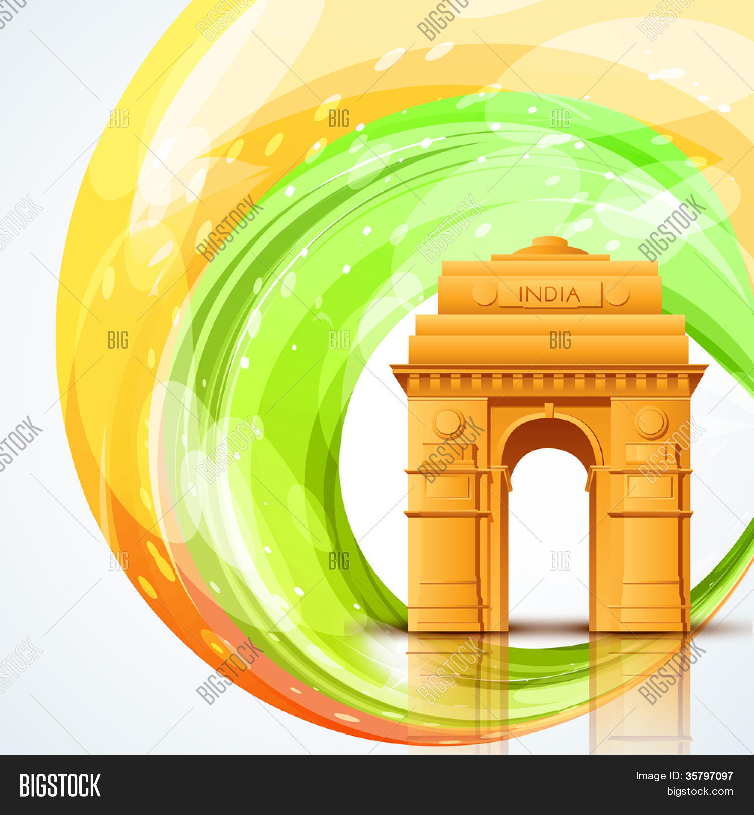 Vector India Gate Vector & Photo (Free Trial) | Bigstock