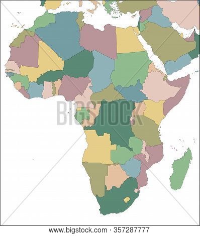 Map Africa Continent Vector & Photo (Free Trial) | Bigstock