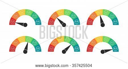 Mood Rating Meter Vector & Photo (Free Trial) | Bigstock