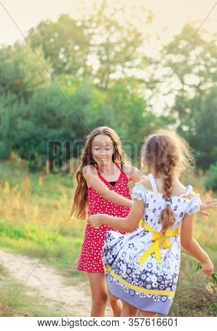 Two Happy Cute Little Image & Photo (Free Trial) | Bigstock
